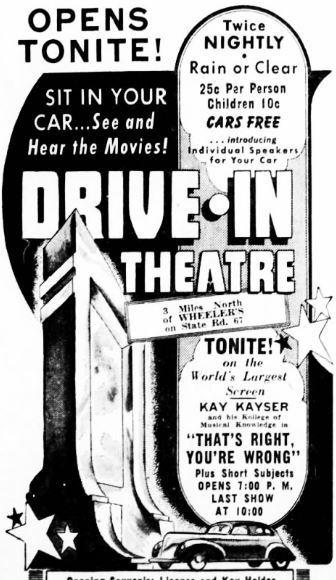 City’s first drive-in theater, the Pendleton Pike, opens - Encyclopedia ...